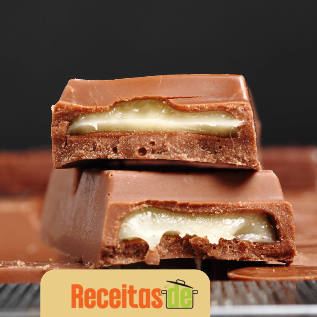 Barra de Chocolate Recheada Caseira - Receitas de ...