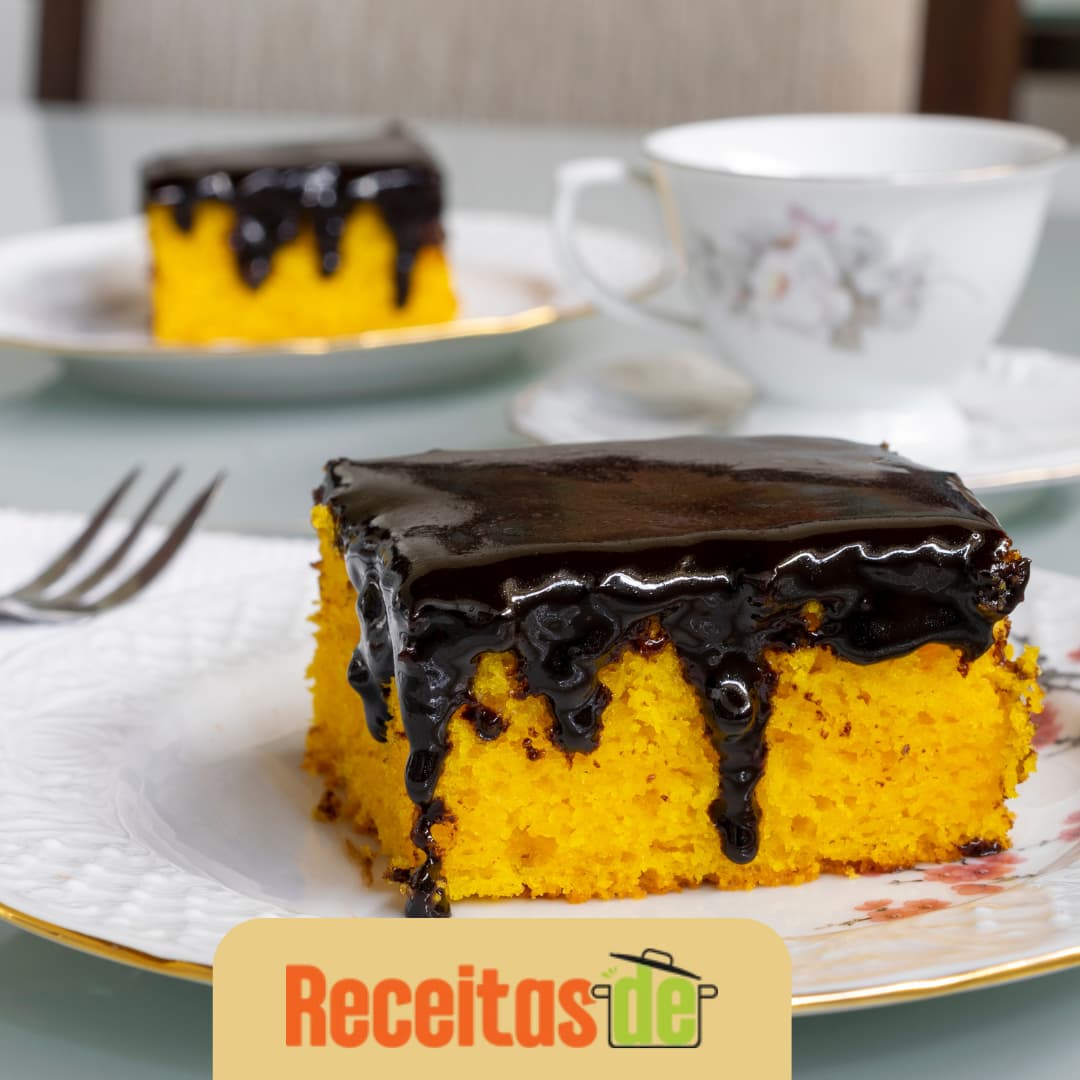 Receita de Bolo de Cenoura Simples e Delicioso - Receitas de ...